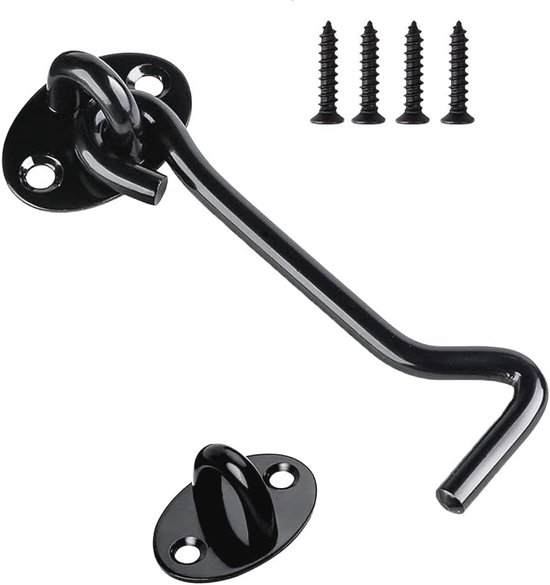 Stainless Steel Cabin Hook and Eye Lock - Heavy Duty Barn Door Lock for ...