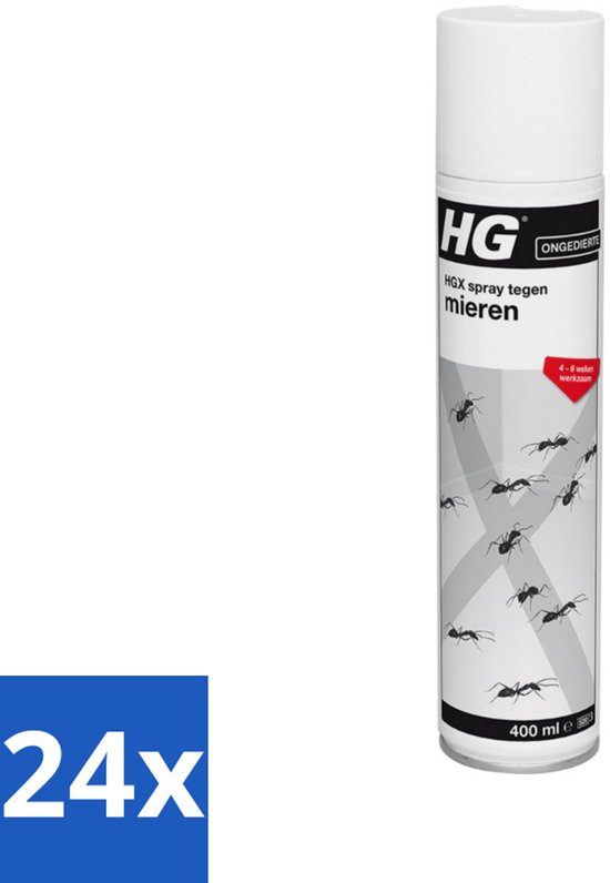 HG X Spray Tegen Mieren 400 ml - Voordeelverpakking - 24 stuks | bol