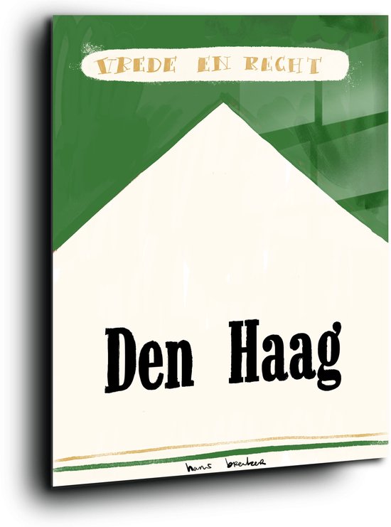 Den Haag peukie - Meerdere kleuren - Poster 60 x 80 cm Ge | bol