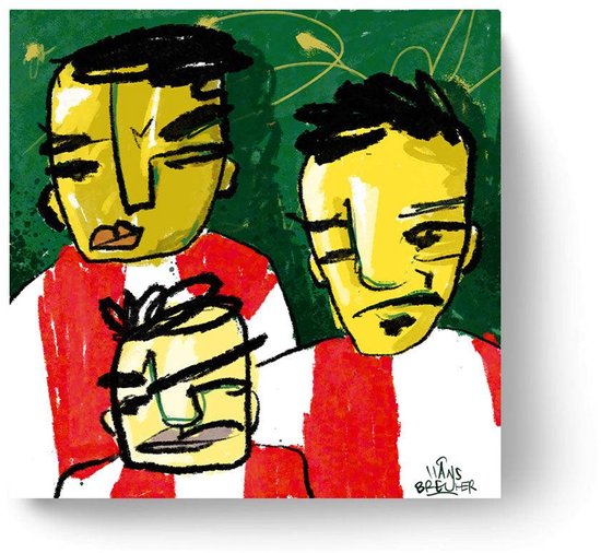 Rotterdam men - Meerdere kleuren - Poster 100 x 100 cm | bol