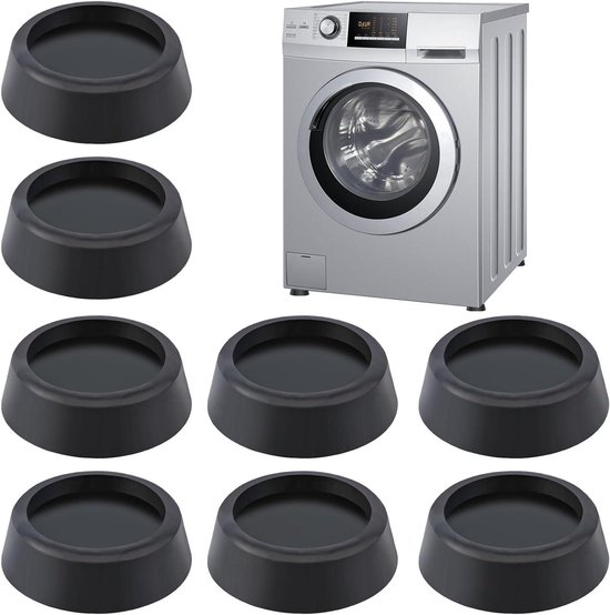 Ronte - Trillingsdempers voor Wasmachine (8 stuks) Zwart | Anti ...
