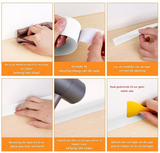 EXCITAT Waterdichte strip - zelfklevend - afdichttape - op maat ...