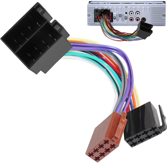 Universele 16-Pin ISO Radio Adapter Kabelboom voor Auto's - Plug & Play ...
