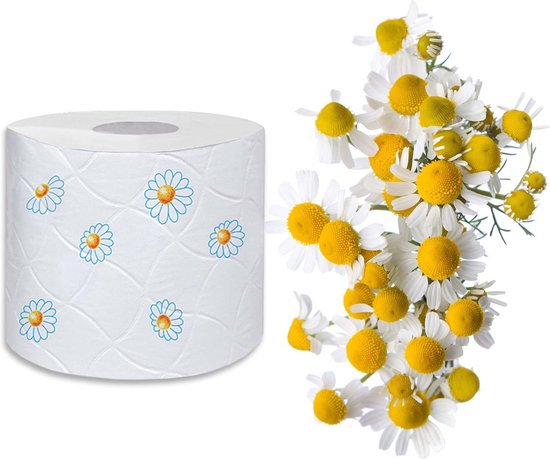 80 Rollen Fijn en Robuust Kamille Geurend Toiletpapier | bol