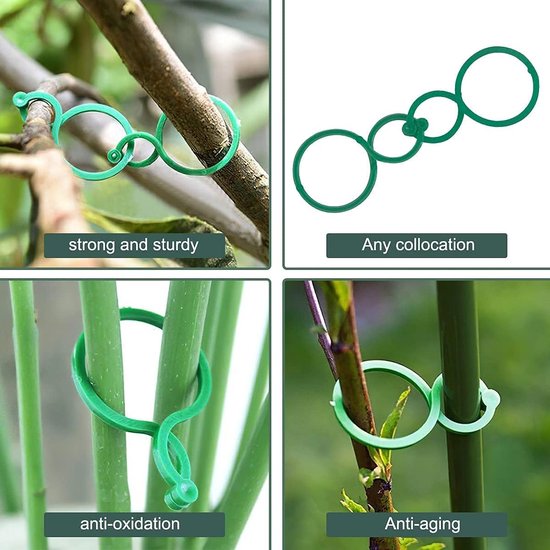 200 Pcs Plastic Plant Support Clips - Garden Plant Clips - Plant ...