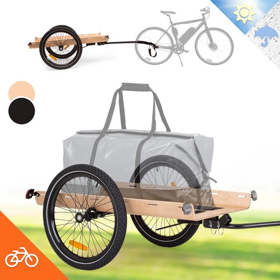 Companion Travel L aanhangwagen 40 kg fietsaanhanger handkar 16" | bol.com