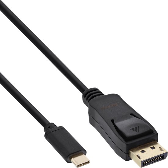 Kabel inLine USB-C Displayport 3.1 4K M/M 2 meter zwart | 40 stuks | bol