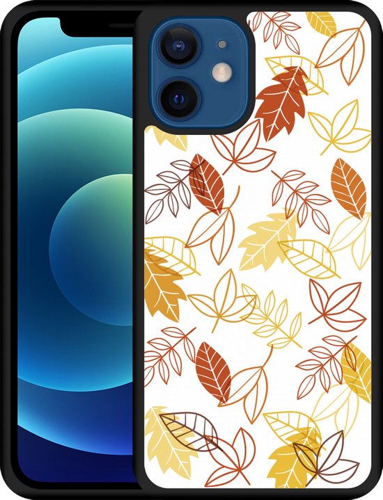 iPhone 12 Hardcase hoesje Falling Leaves - Designed by Cazy | bol.com