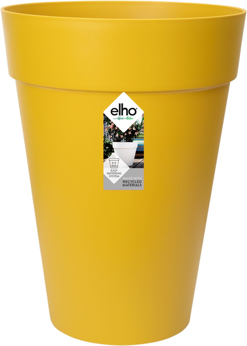 Elho Loft Urban Rond Hoog 35 - Bloempot voor Buiten - Ø 33.5 x H 45.3 ...