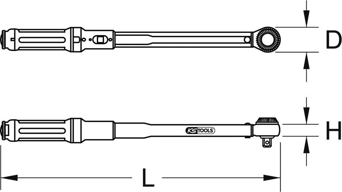 KS Tools ERGOTORQUE®precision 516.1472 Momentsleutel Met ratel 1/2 (12. ...
