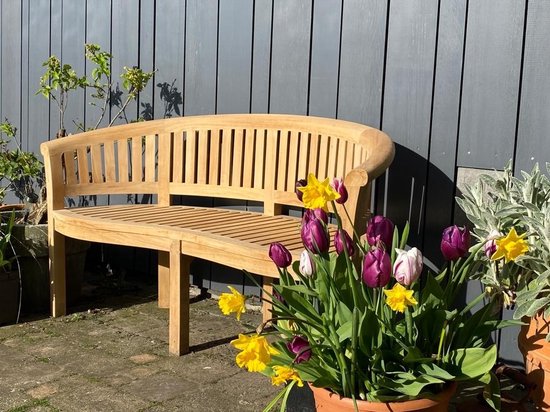 Teak tuinbank rond Washington 160cm | bol