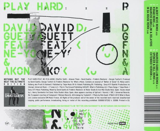 Play Hard [remixes], David Feat. Ne-yo & Akon Guetta | Muziek | bol