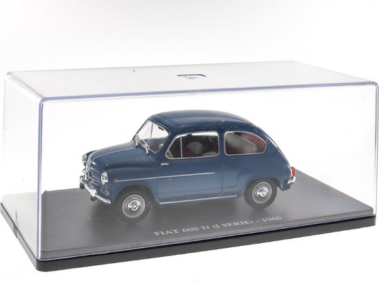 European Vintage Model Cars - Fiat 600 D (l Serie ) - 1960 - schaal 1: ...