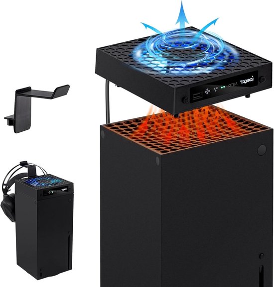 Cooling Fan 3-Speed Level PWM RGB Cooling Fan with Headset Hanger Mount ...