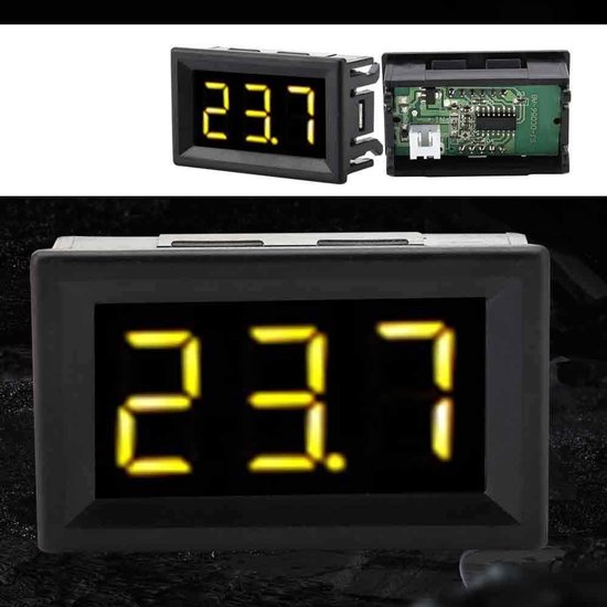 Professionele Digitale Voltmeter 0.56 Inch Tweedraads DC 25-30V Waterdichte... | bol