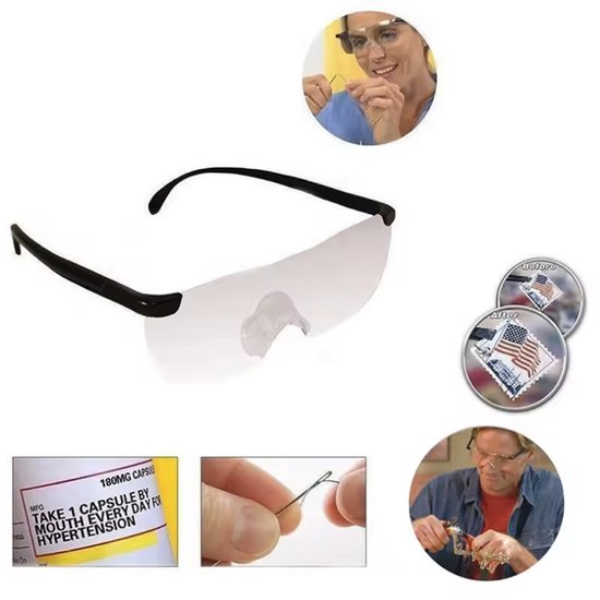 CHPN - Vergrotende bril - Vergrootglas bril - Bril met vergrotende ...