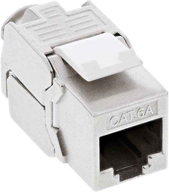 InLine® RJ45 Jack keystone module, Cat.6a, | bol