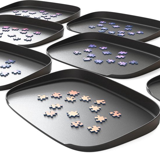 Stapelbare puzzel-sorteerschalen met bakweergave - puzzelsorteerder ...