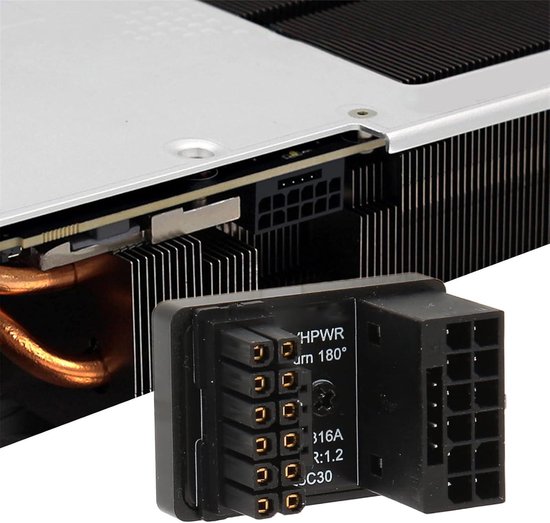 GPU PCIe-Connector 180 Graden Hoek 16P Mannelijke Naar Vrouwelijke ...