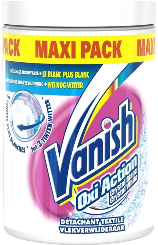 Vanish Oxi Action - Vlekkenverwijderaar Poeder - Witte Was - Maxi Pack ...