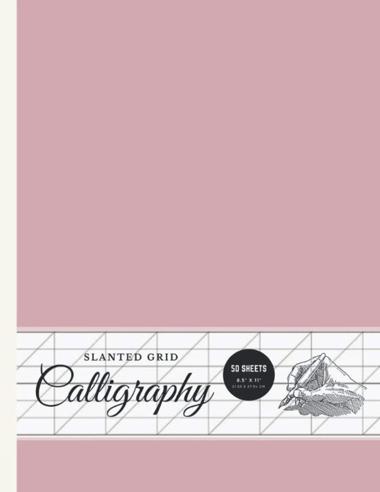 Slanted Calligraphy Paper 50 Sheets 8.5"x 11", Blank Calligraphy ...