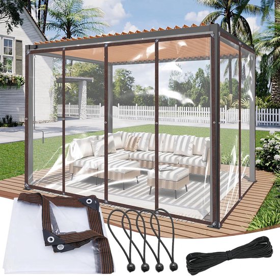 Transparant zeil met ogen - buiten bescherming - 2 stuks - doorzichtig ...