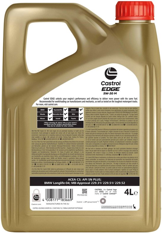 CASTROL EDGE 5W-30 M C3 - 5L Audi VW Skoda Seat | bol