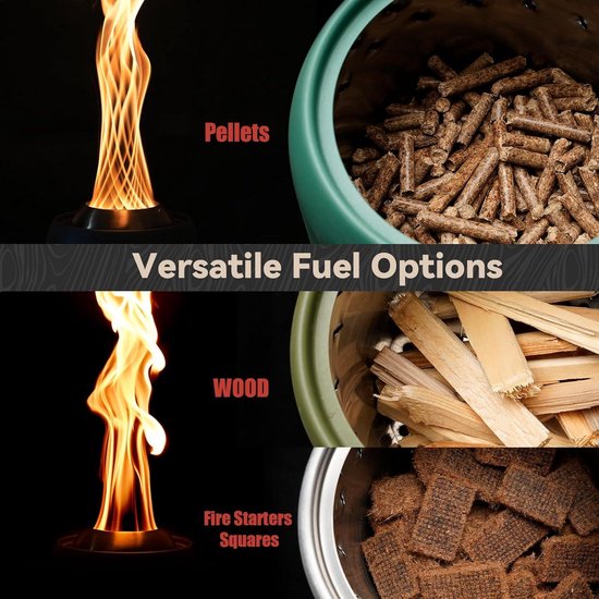 Tafelvuur Tafelblad Vuurplaats met Opbergtas Roestvrij Staal Vuurschaal ...