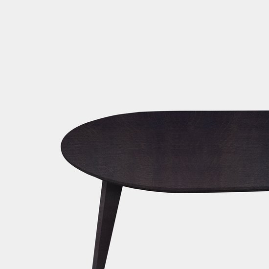 Tafel Plat Ovaal Eikenhout - Hout Onderstel - Night Glow | bol