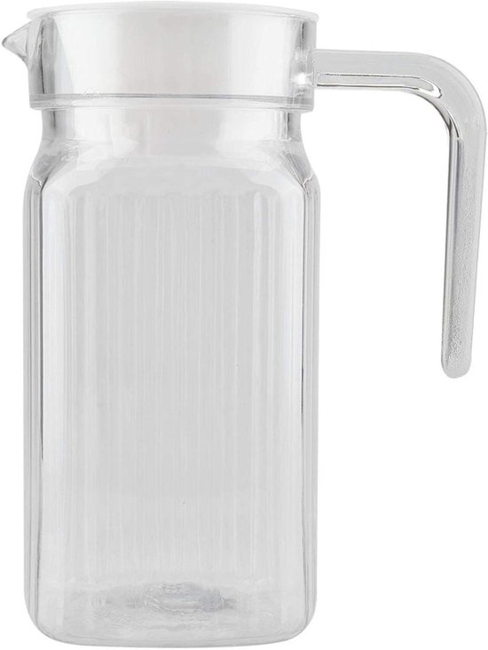 Transparent Acrylic Pitcher with Lid and Handle - Broken Resistant ...