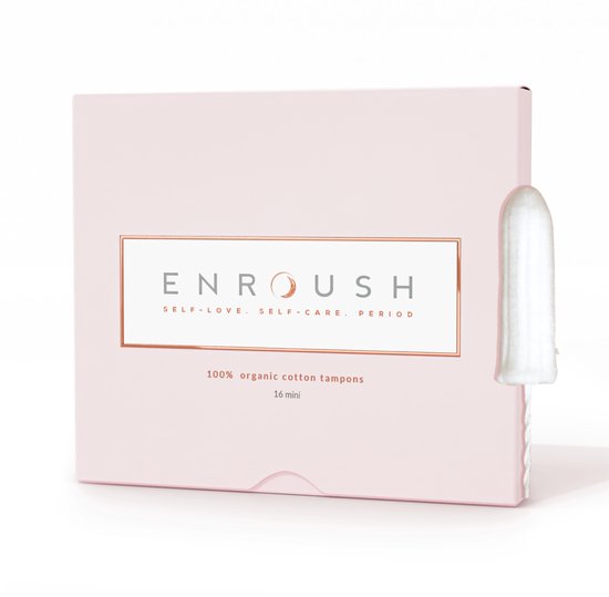 Enroush Tampons - Mini - 100% Biologisch Katoen - Lichte dagen - 16 ...