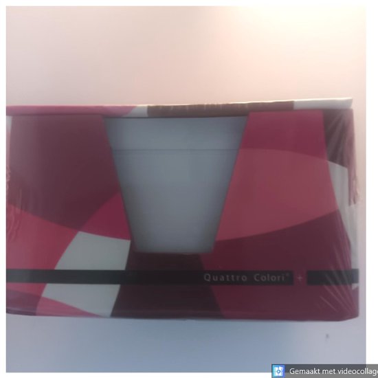 Quattro Colori - Kubus - Vierkant - Met vulling - Roze - Papier ...