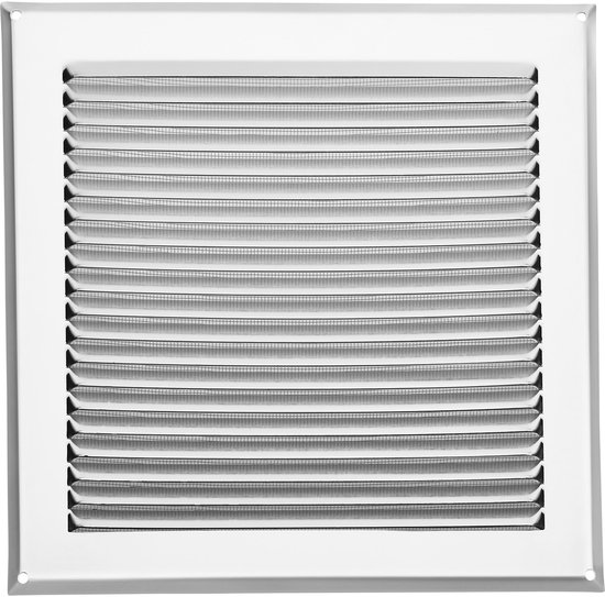 SOTECH aluminium ventilatierooster 250 x 250 mm inox look met ...