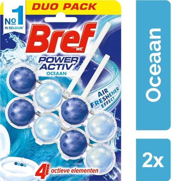 Bref Toiletblok Power Activ Oceaan 2 stuks per verpakking ...