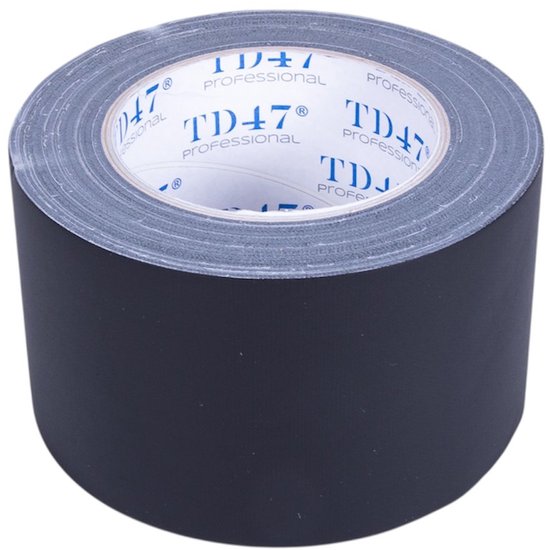 TD47 Professional Gaffer Tape 75mm x 25m Mat Zwart | bol