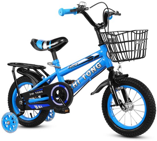 Kinderfiets 16 Inch met Achterzitje – Jongens & Meisjes Fiets 2-7 Jaar ...
