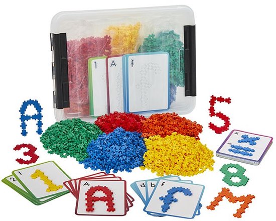 Plus-Plus educatief speelgoed leer nummers en letters multicolor ...