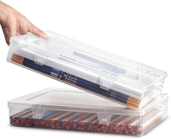 Inovra Plus - Hobby Opbergdoos met Deksel (2 Stuks) - Plastic ...