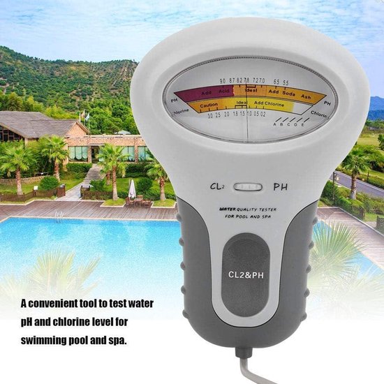 Wateranalysator voor zwembad en spa - PH- en chloortester met groot ...