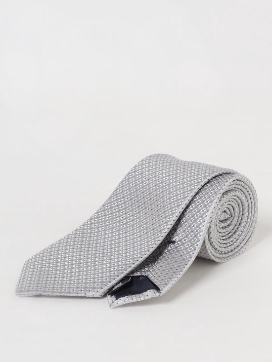 Silver Textured Necktie - Grey Ties | bol
