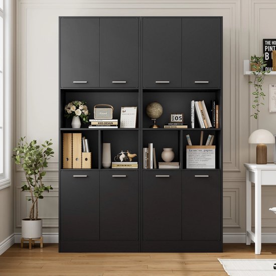 Opbergkast - Kast - Hoge Kasten - Opbergkasten - Stellingkasten - 180.5 ...