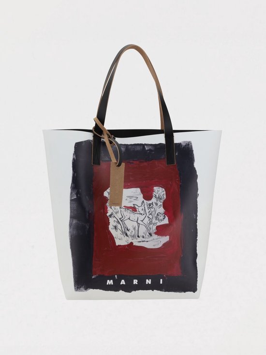 Abstract Deer Print Tote Bag - Multicolor | bol