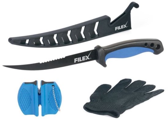 Filex Fillet Set - Met Fileermes, Fileerhandschoen & Messenslijper! - 3 ...
