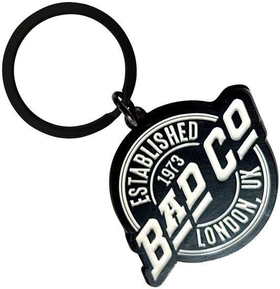 Bad Company - Est. 1973 Circle Logo Sleutelhanger - Zwart | bol