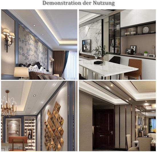 SVUPUE Wall Strip 5 m x 4 cm, Self-Adhesive Decorative Strips for ...