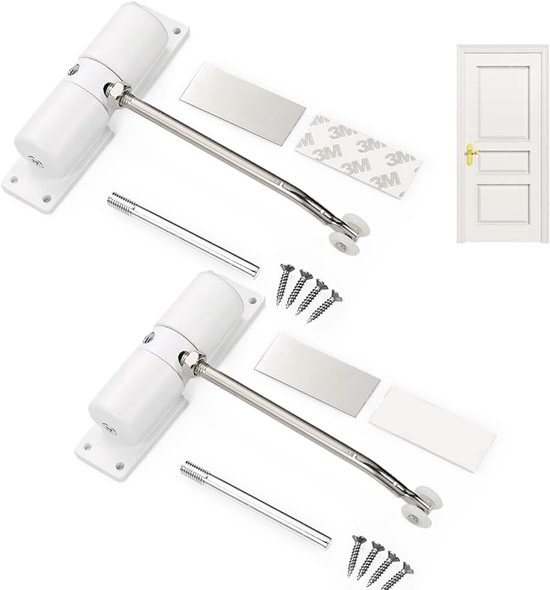 Automatische deursluiter voor binnendeuren zonder boren - 2 x ...