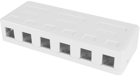 ACT Unloaded Surface keystone mount box voor 6 keystone jacks | bol