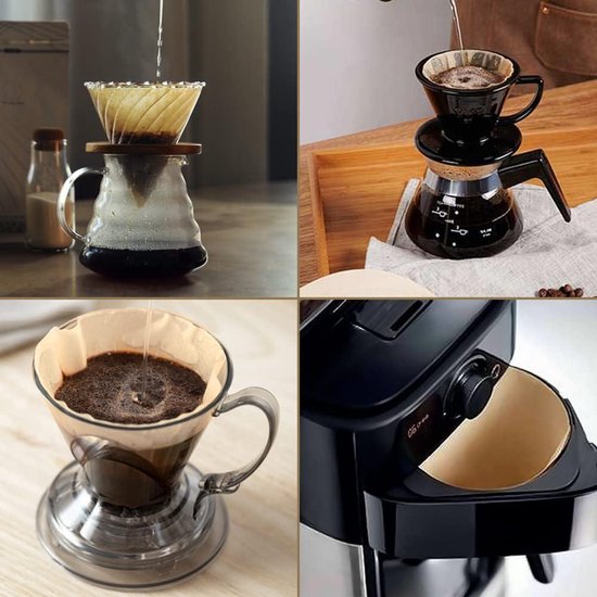 V60 Coffee Filters 02 - Set of 200 Disposable Filter Paper Size 02 ...