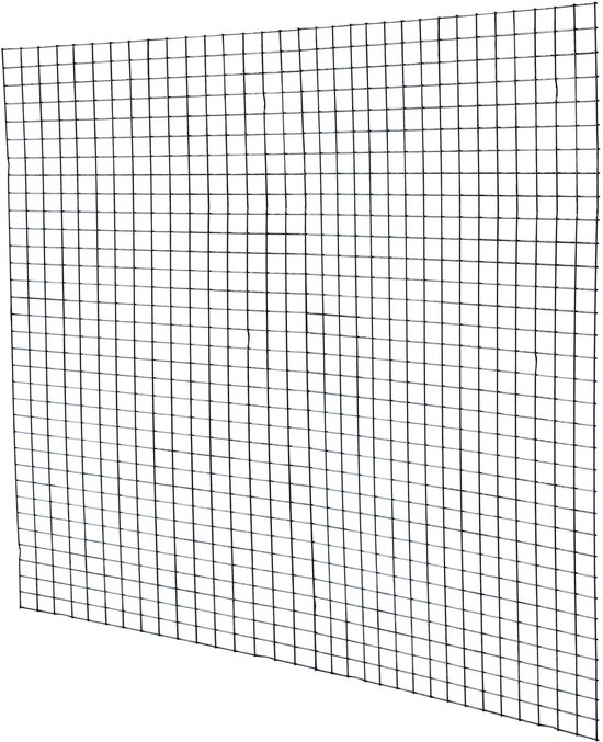 Gaaspaneel zwart gecoat, maas 5x5cm, 180x180cm. | bol