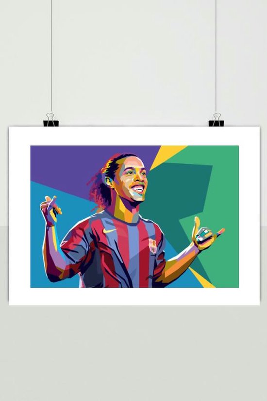 Ronaldinho poster - FC Barcelona - Ronaldinho Goal - Pop Art - posters ...